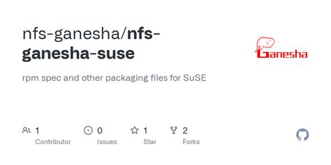 GitHub Nfs Ganesha Nfs Ganesha Suse Rpm Spec And Other Packaging Files For SuSE