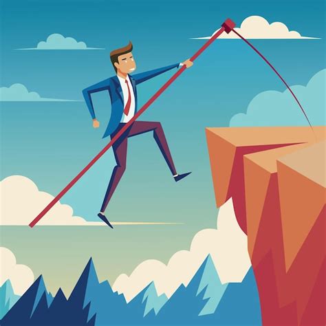 Premium Vector Overcome Difficulty To Reach Business Success