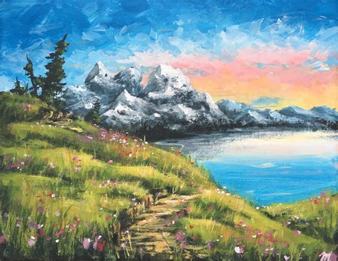 How To Do Acrylic Landscape Paintings At Sean Goss Blog