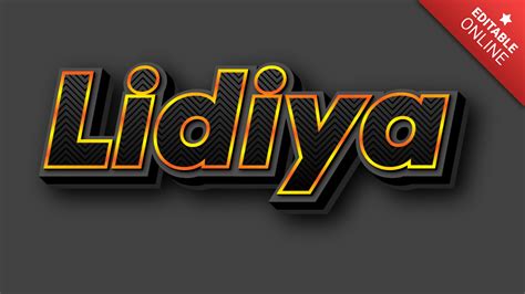 Lidiya Golden Editable Style Text Effect Generator
