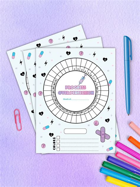 Mood Tracker Planner Sheets Habit Tracker Planner Pages Feelings Tracker A5 Letter Classic