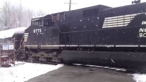 First Train On Norfolk Southern Railroad Branch Youtube