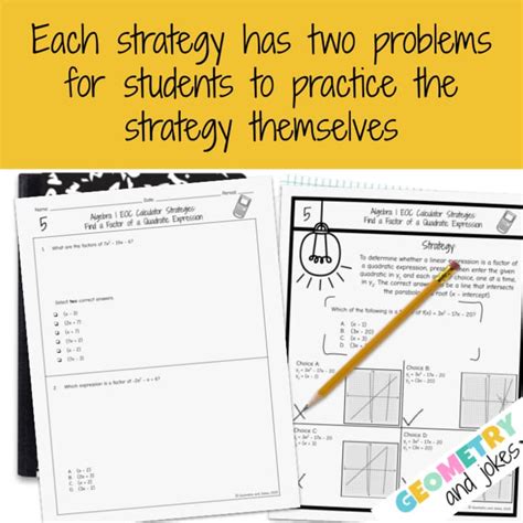 Algebra 1 Eoc Tips Calculator Strategies For Staar Redesign Test Prep