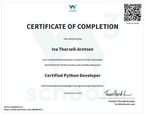 Python Certification Exam —