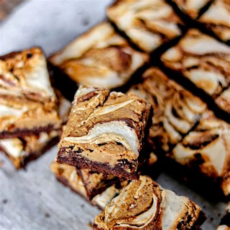 Fluffernutter Brownies Brownies With Marshmallow Fluff And Peanut