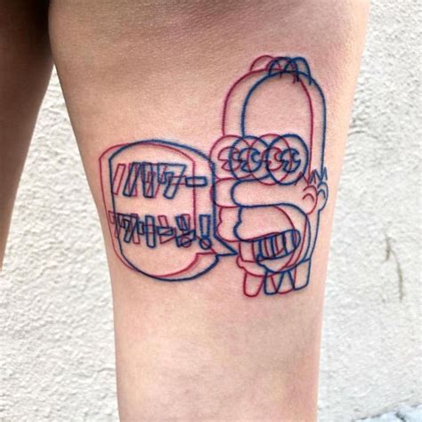 The Simpsons Tattoo © On Instagram Ericbranchfield 3d Mister Sparkle