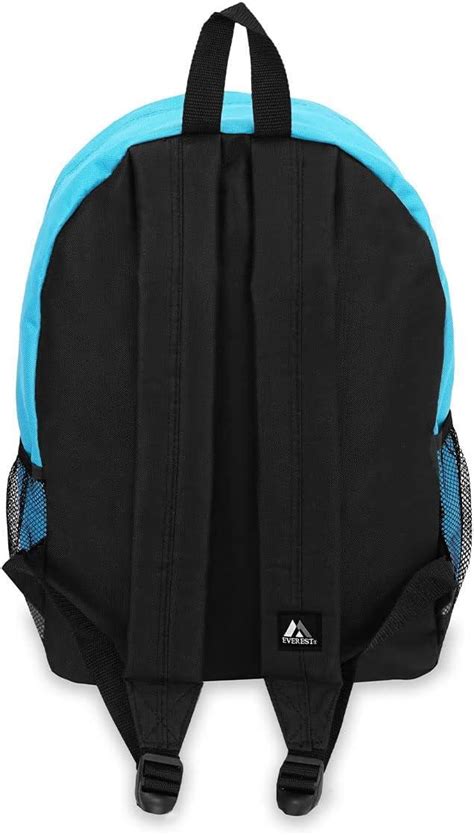 Everest Turquoise Backpack With Front And Side Pockets Lightweight