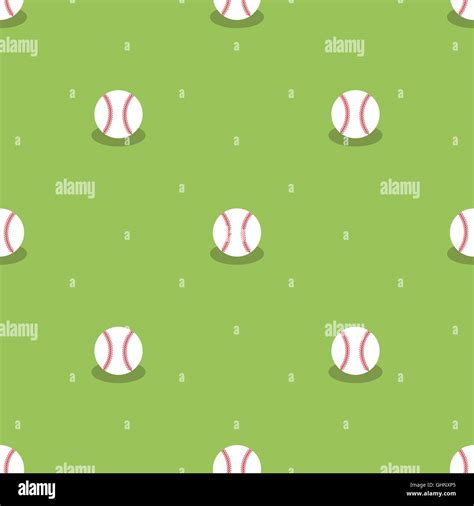 Baseball Seamless Pattern Sport Background Stock Vector Image And Art