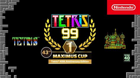 Tetris 99 43nd Maximus Cup Celebra Il 40° Anniversario Di Tetris