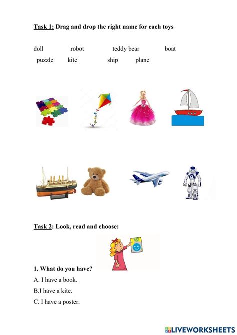 Toy Grade 3 Free Interactive Worksheets 1921530