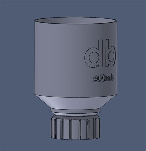 🍾 500ml Screw On Funnel Aluminium Type Bottle 125 Litres・free Stl