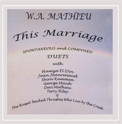 Mathieu W A Jeanrenaud Joan Marsh George Riley Terry Mathieu