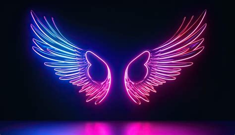 Neon Wings Background Images Free Download On Freepik