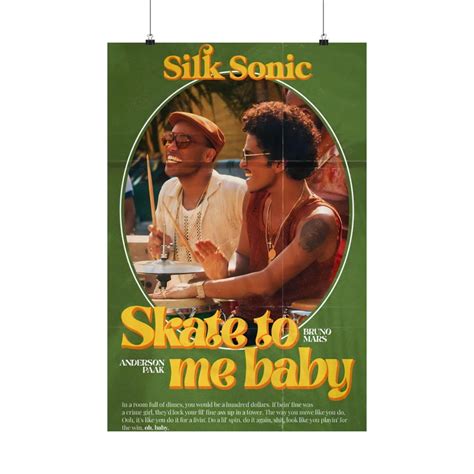 Silk Sonic Poster Rap Poster Hip Hop Poster