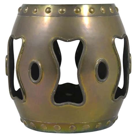 Brass Chinese Garden Stool Table For Sale At 1stdibs