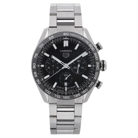 Tag Heuer Carrera Steel Black Dial Automatic Mens Watch Cbn2a1bba0643