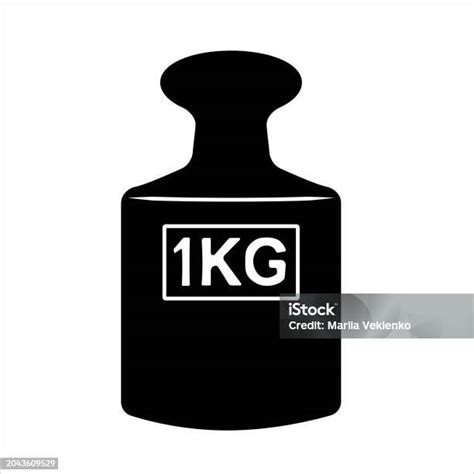 Simple Illustration Of Kilogram Weight Icon For Web Stock Illustration