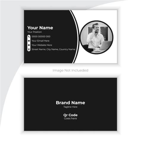 Premium Vector Dark Business Card Design