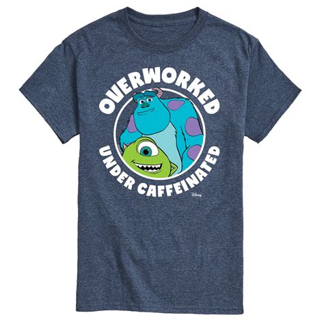 Monsters Inc Overworked Under Caffeinated Mens Short Sleeve