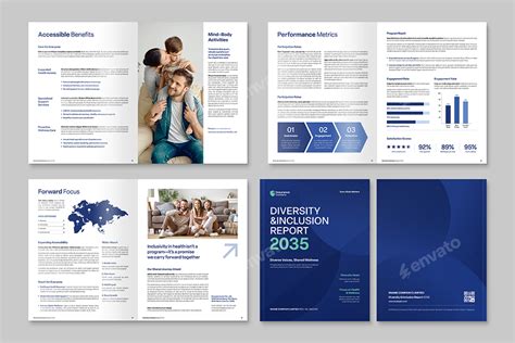Dei Report Template Print Templates Graphicriver