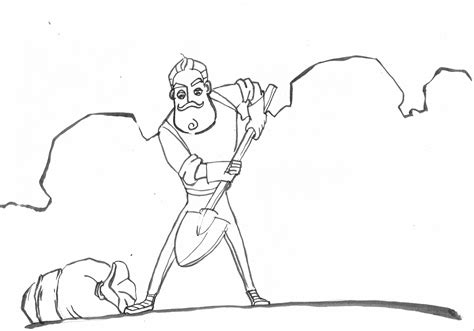 Hello Neighbour Colouring Page Hello Neighbor Ink Drawing Coloring