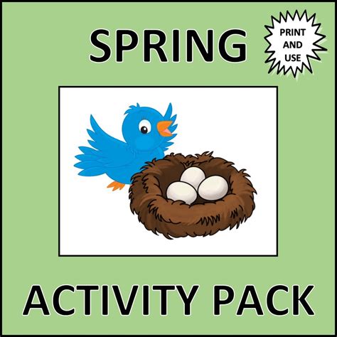 Spring Activity Pack Puzzles And Games For Early Finishers Made By