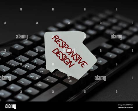 conceptual display responsive design concept meaning web page creation that makes use of