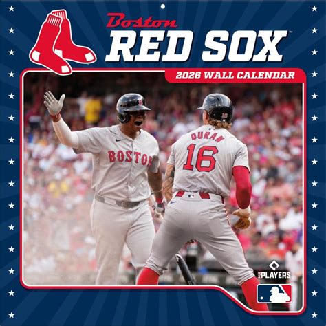 Mlb Boston Red Sox 2026 Wall Calendar