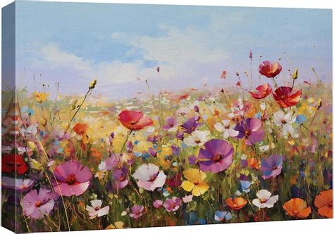Aefer Canvas Print Wall Art Fine Art Still Life Wildflower Field Nature