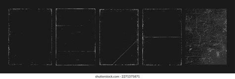 Old Blank Overlay Texture Set Effect Stock Vector Royalty Free