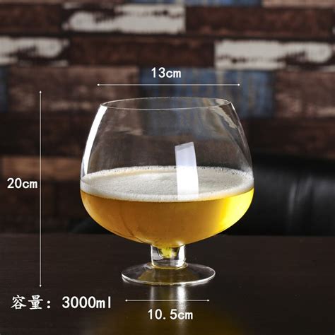 2000ml 3000ml 4000ml Big Huge Brandy Red Wine Glas Grandado