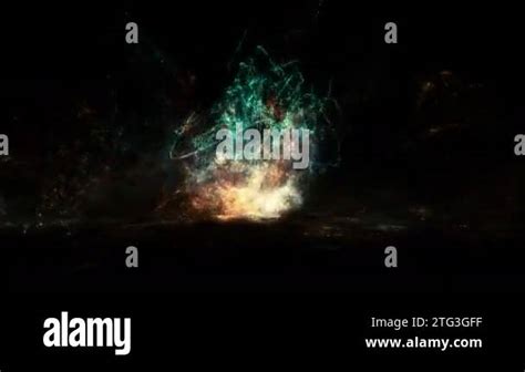 3d Animation Of Particles Colliding At Light Speeds In A Collider