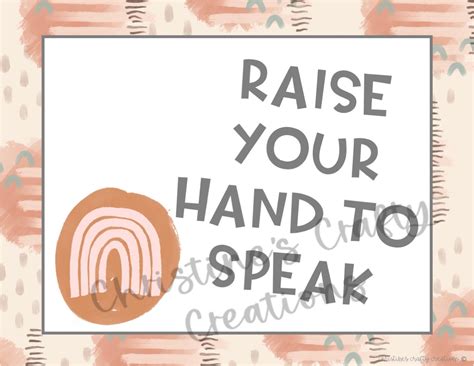 Rustic Boho Classroom Rules Posters L Editable Etsy