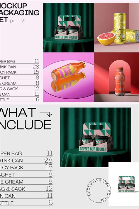Mockup Packaging Set Part 2 The Danny Mockup Design Resources