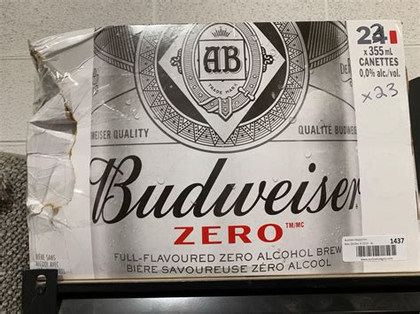 Budweiser Zero Full Flavored Zero Alcohol Beer 23 X 355ml A D Auction Depot Inc