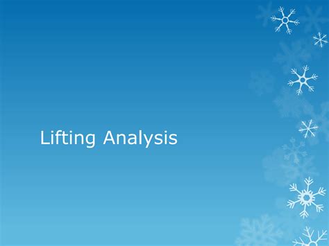 Solution Lifting Analysis Studypool