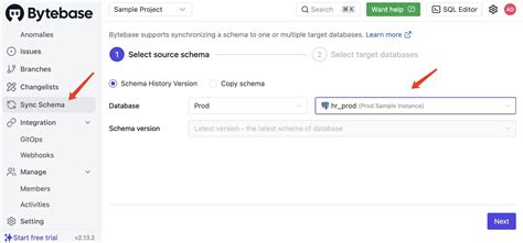 How To Synchronize Database Schemas Bytebase Docs