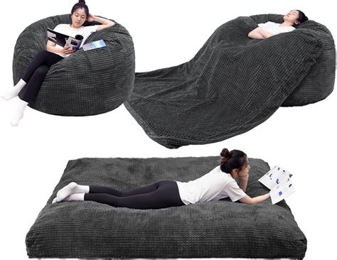 Nandv 45ft Bean Bag Chairbed Transformable Giant With