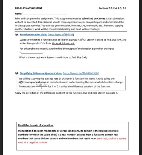 Solved Pre Class Assignment Sections 22 24 25 26