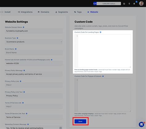 convert flow website accessibility widget installation