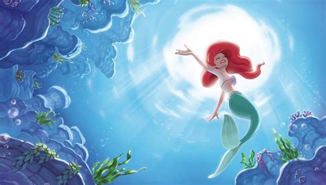 The Little Mermaid Part Of The World Xl Spray And Stick Wallpaper