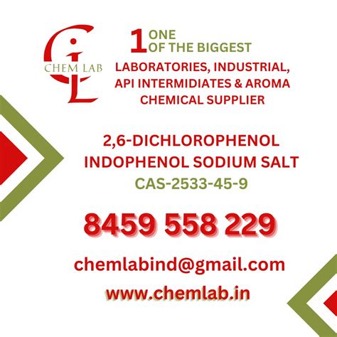 2 6 Dichlorophenol Indophenol Sodium Salt Chem Lab At ₹ 850 Kg Boisar Id 2855042331712