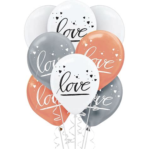 Ballons Love Marin Paq 15 Party City
