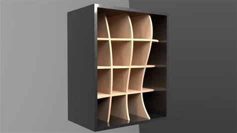 Parametric Shelves And Storage System Interlocking 3d Model Cgtrader