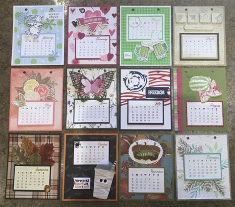 A Year To Remember Calendar Craft Mini Calendars Mini Desk Calendar
