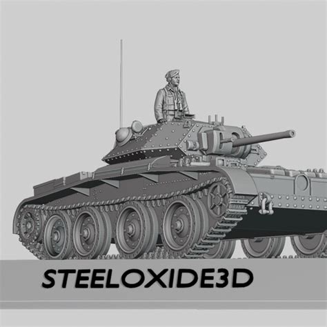 Stl File Wwii British A13 Mk Iii Cruiser Tank Covenanter 🪖 ・3d Printable Design To Download・cults