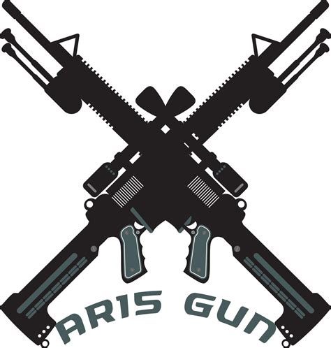 Ar15 Gun Logo Design Of Black 16352458 Vector Art At Vecteezy