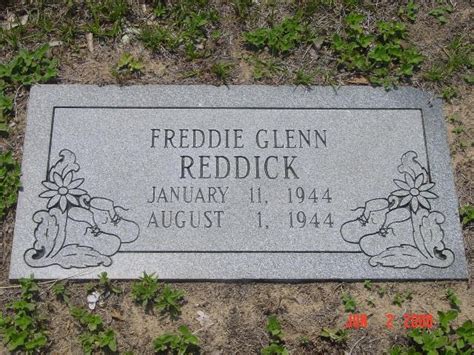 Freddie Glenn Reddick 1944 1944 Memorial Find A Grave