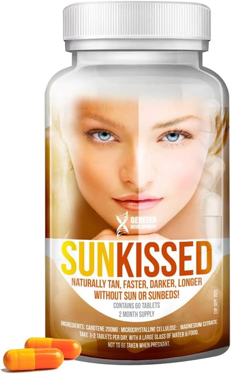 Tanning Pills Safe Tan Melanin Accelerator Tablets Get A Healthy