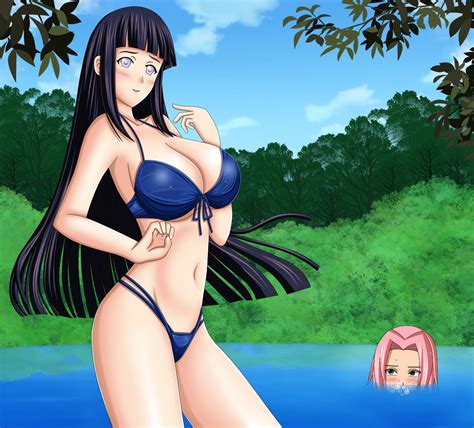 Naruto Hyuga Hinata And Haruno Sakura By Artemisumi Hentai Foundry
